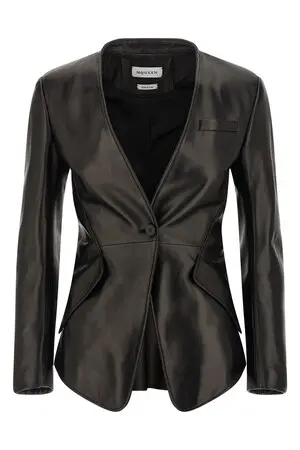 Alexander McQueen Nappa Leather Blazer
