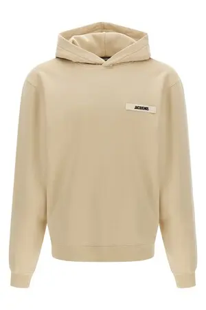 Jacquemus Le Hoodie Gros-grain' Hoodie - Beige