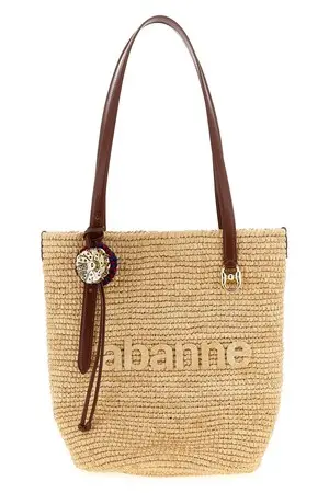 Rabanne Raffia Shopping Bag