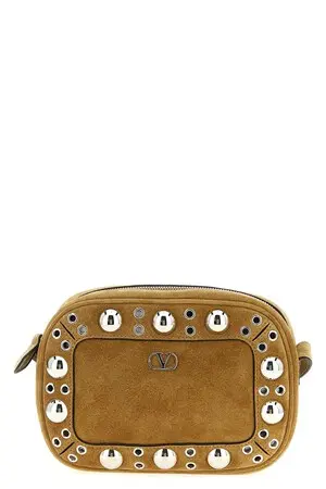Valentino Garavani Nellcôte Shoulder Bag - Beige
