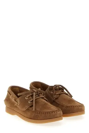 GOLDEN GOOSE Cruise Loafer Y Suede Boat Shoes - Brown