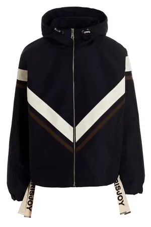 Khrisjoy Windbreaker Hood' Jacket - Blue