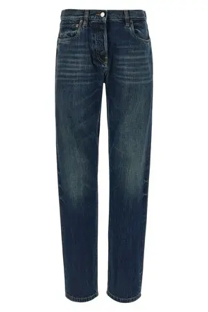 Prada Trompe L'oeil Heart Jeans - Blue