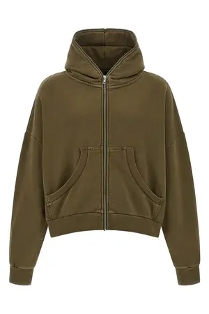 ENTIRE STUDIOS Eternal Zip Washed' Hoodie - Green