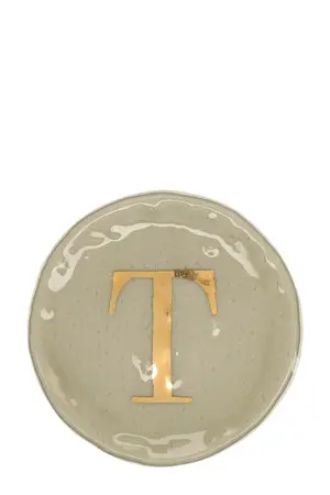 VETROFUSO T' Letter Plate - Gray