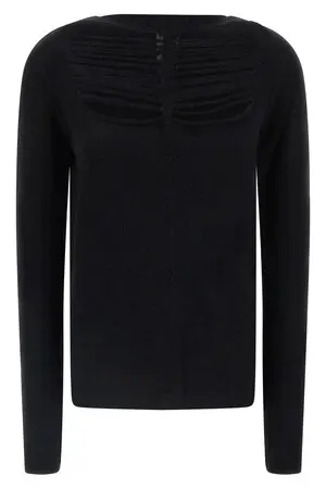 Rick Owens Ls Top' Sweater - Black