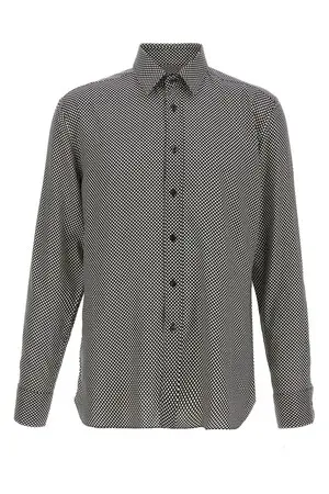 TOM FORD Polka Dot Shirt - White/black