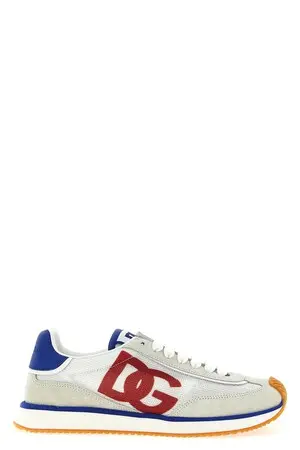 Dolce & Gabbana Suede And Mesh Dg Cushion Sneakers