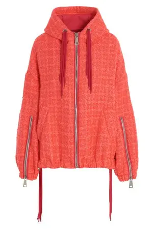 Khrisjoy Chris Windbreaker Tweed Jacket - Fuchsia