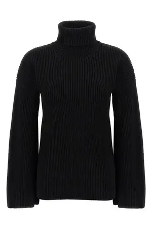 TOTEME Ribbed Wool Turtleneck Sweater