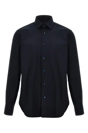 BARBA NAPOLI Poplin Shirt - Blue