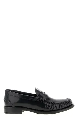 Prada Brushed Leather Loafers