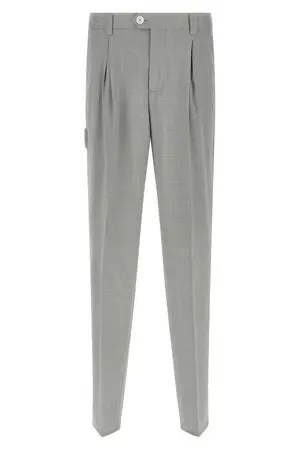 Brunello Cucinelli Mélange Wool Pants - Gray