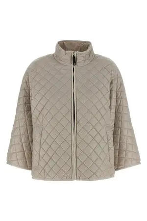 Max Mara Delfina Reversible Hooded Cape - Gray