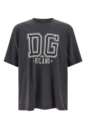 Dolce & Gabbana Flocked Print T-shirt - Gray