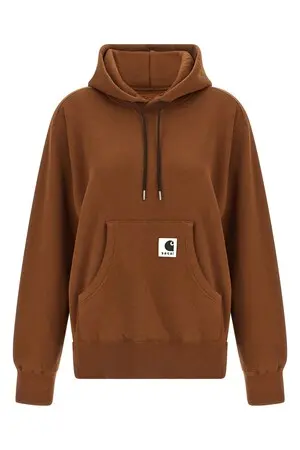 Sacai X Carhartt Wip Capsule Hoodie - Brown