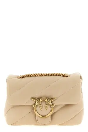 Pinko PINKO Mini Love Puff Crossbody Bag Beige