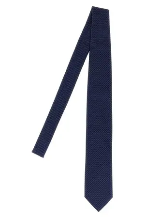 Pal Zileri Patterned Silk Neck Ties - Blue