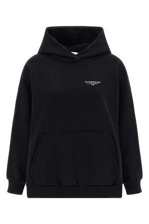 Givenchy Logo Print Hoodie - White/black