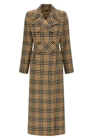 Valentino Garavani Houndstooth Wool Coat