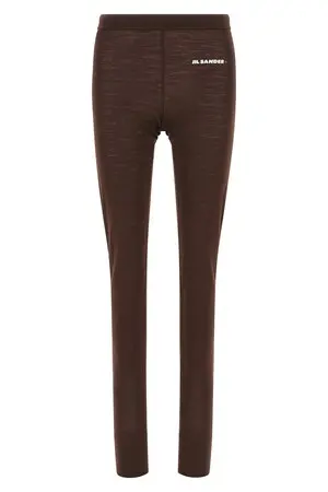 JIL SANDER 029' Leggings - Bordeaux