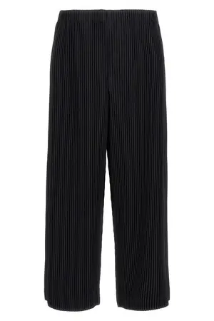 Issey Miyake Monthly Colors: September Pleated Pants - Black