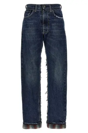 MAISON MARGIELA Cotton Pendleton Denim Jeans