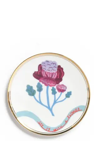 BITOSSI Say It With A Flower' Plate ⌀ 15 Cm - Multi