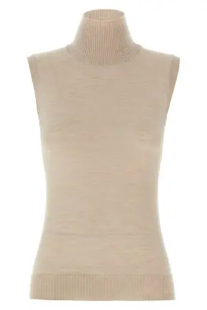 Sportmax Vertigo Wool Sleeveless Turtleneck