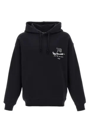 Y3 Graphic Ft Hoodie - Black