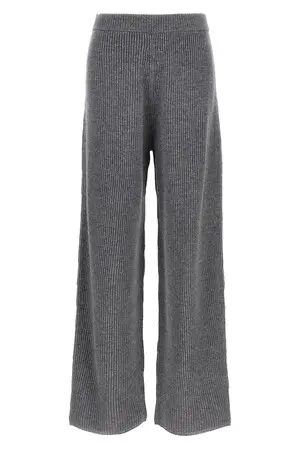 Sportmax Sella Ribbed Wool And Cashmere Trousers