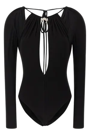 MARINE SERRE Jewel Pendant Bodysuit