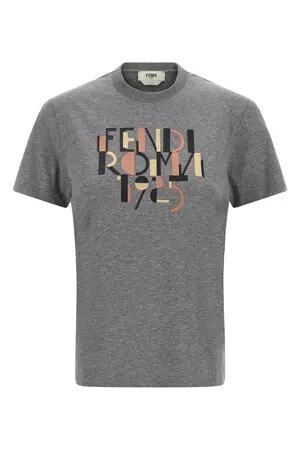 Fendi Cotton Mélange Roma 1925 T-shirt