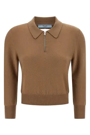 Prada Cashmere Knit Polo Shirt