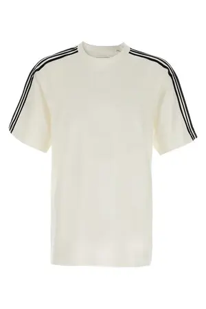 Y3 Short Sleeve Tee 3-stripes' T-shirt - White/black