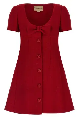 Valentino Garavani Wool Tweed Mini Dress