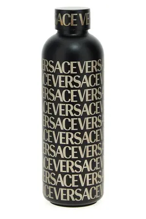 Versace Allover' Thermal Bottle - Black