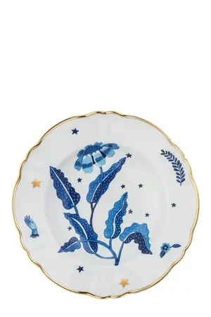 BITOSSI Blue Floral Bottom' Plate ⌀ 23 Cm - Multi