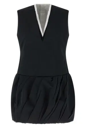 JIL SANDER Technical Duchesse Mini Dress