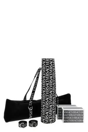 Versace Allover Yoga Duffel Bag - White/black