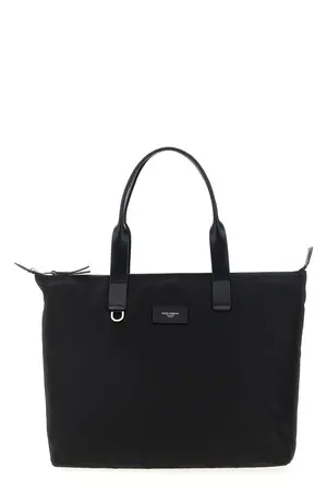 Dolce & Gabbana Media Logo Patch Shopping Bag