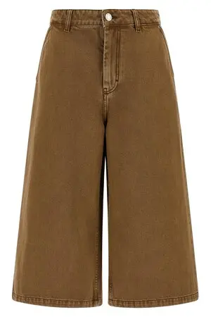 AMI Paris Denim Bermuda Shorts - Brown