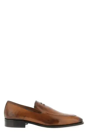 Miu Miu Hand-waxed Calf Leather Loafers