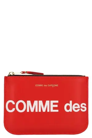 Comme Des Garçons Huge Logo' Purse - Red