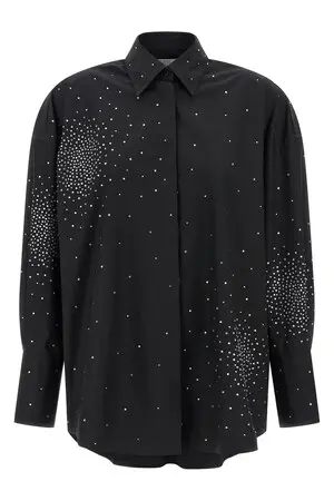 Giuseppe Di Morabito Rhinestone Embellished Cotton Poplin Shirt