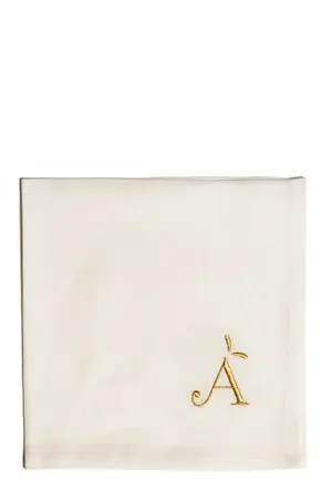BITOSSI A' Letter Napkin - White