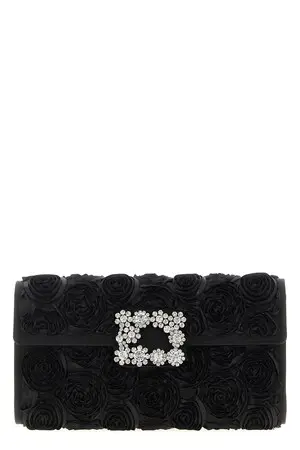 ROGER VIVIER Efflorescence' Clutch - Black