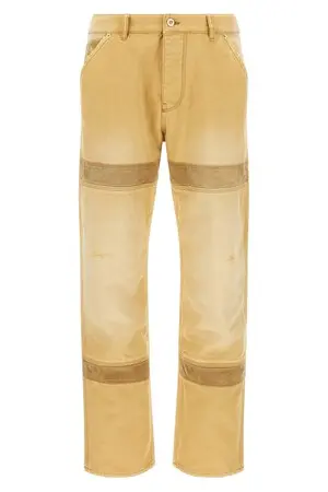 WALES BONNER Sierra Cotton Canvas Trousers - Beige
