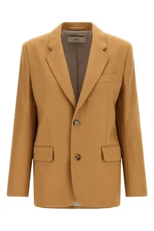 AMI Paris Wool Blazer - Beige