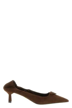 Prada Suede Pumps - Brown